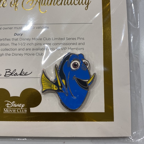 Disney | Other | New Disney Dory Movie Club Vip Pin Pixar | Poshmark